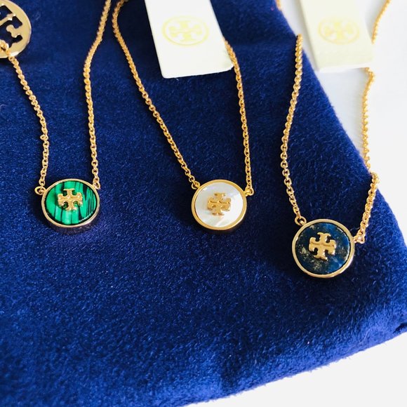 Tory Burch | Jewelry | Tory Burch Semi Precious Pendant Necklace | Poshmark